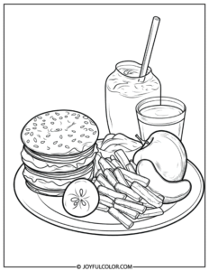 Food Coloring Pages for All Ages - FREE Printable & Download