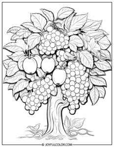 Fruit Tree Coloring Pages - Easy To Print & FREE Download!