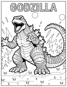 20+ Godzilla Coloring Pages You'll Love - FREE & Printable