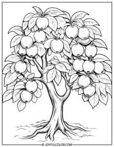 20 Free Printable Apple Tree Coloring Pages for All Ages