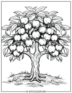 20 Free Printable Apple Tree Coloring Pages for All Ages