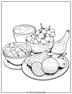 Food Coloring Pages for All Ages - FREE Printable & Download