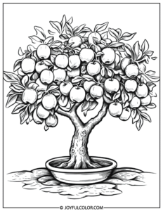 20 Free Printable Apple Tree Coloring Pages for All Ages