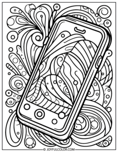 Printable Phone Coloring Pages - Download & Print for FREE