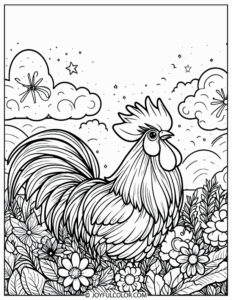 20 FREE Printable Rooster Coloring Pages for All Ages!
