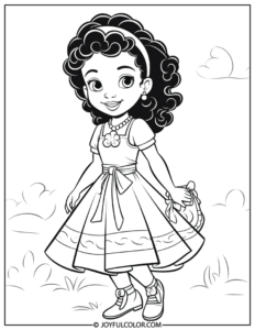 African Little Girls Coloring Pages – Easy To Print & FREE Download!