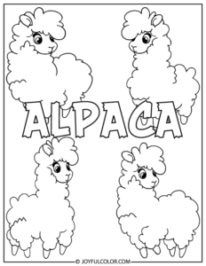20 FREE Printable Alpaca Coloring Pages – Download & Enjoy!