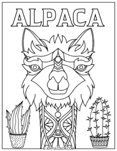 20 FREE Printable Alpaca Coloring Pages – Download & Enjoy!