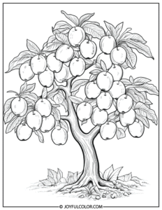 20 Free Printable Apple Tree Coloring Pages for All Ages