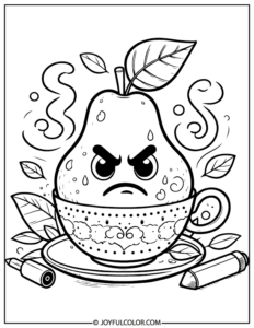 20 Pears Coloring Pages Printable for FREE Download