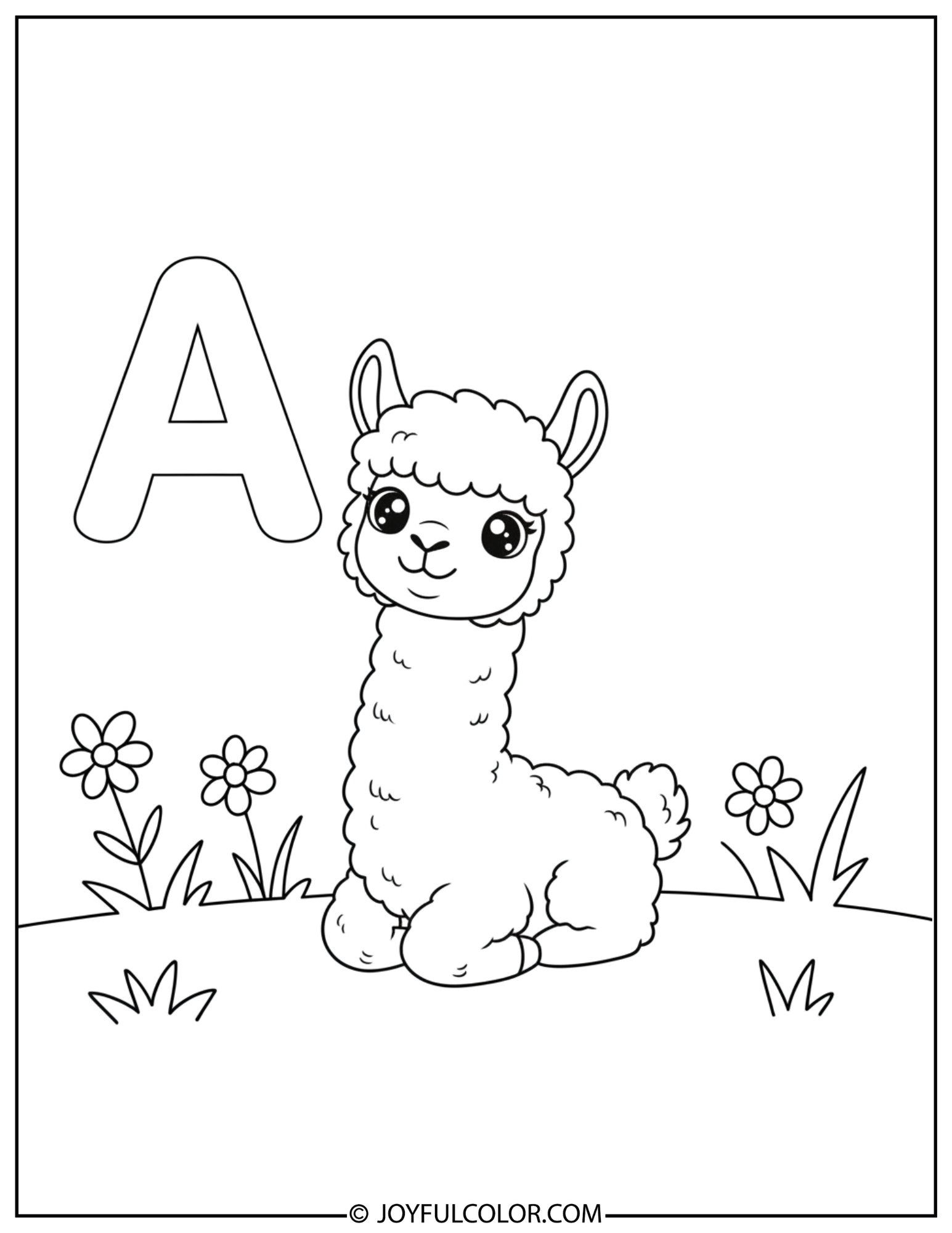 Letter A Coloring Pages - Printable Letter A Worksheets