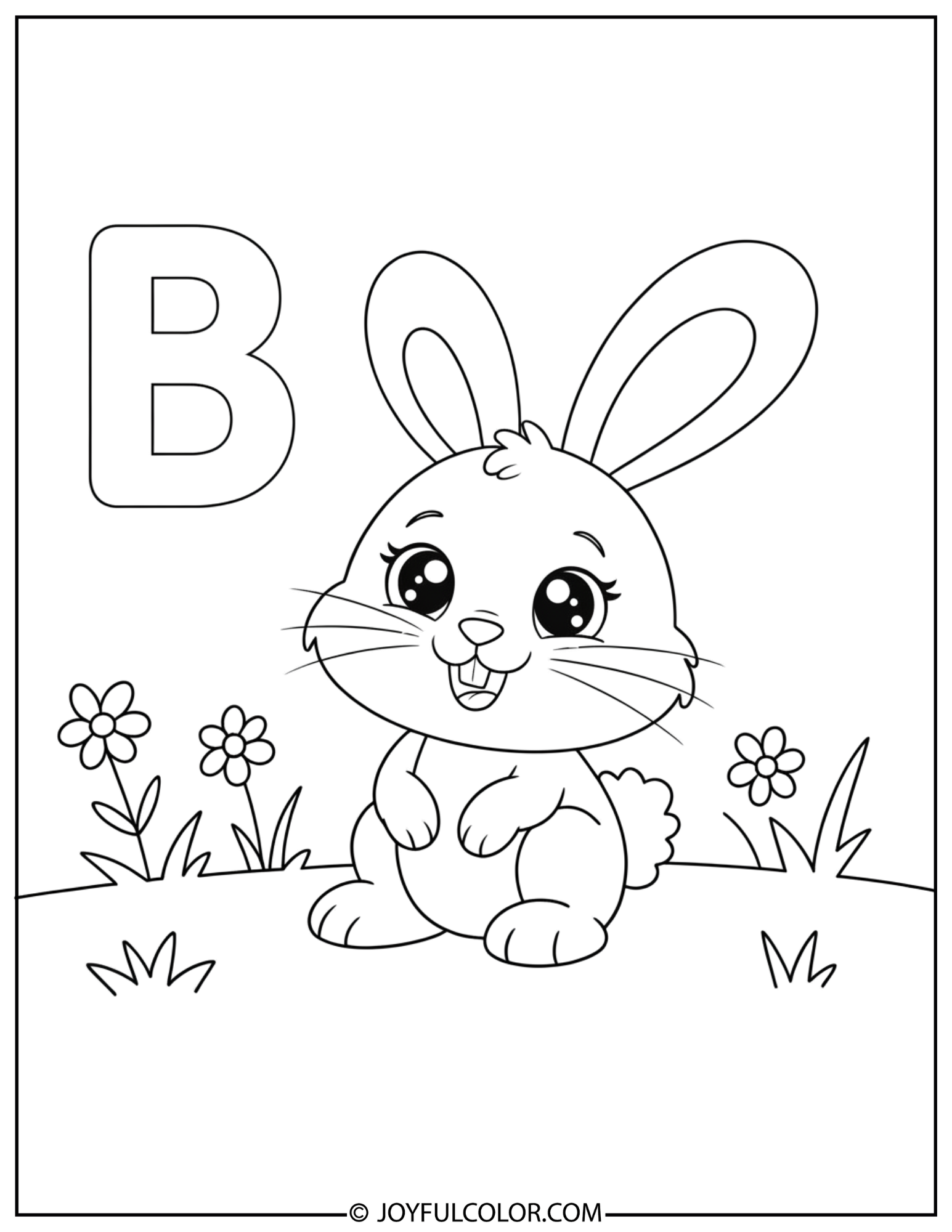 Letter B Coloring Pages: Free Printable Worksheets for Preschoolers