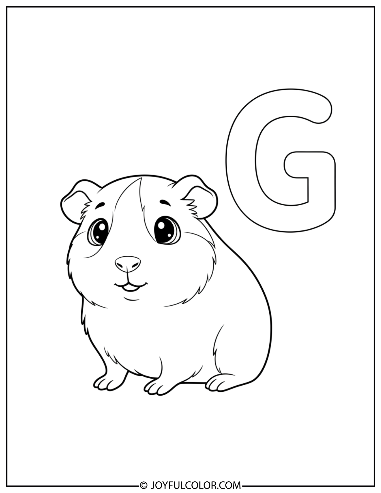 Letter G Coloring Pages Collection - FREE Printable Sheets for Kids