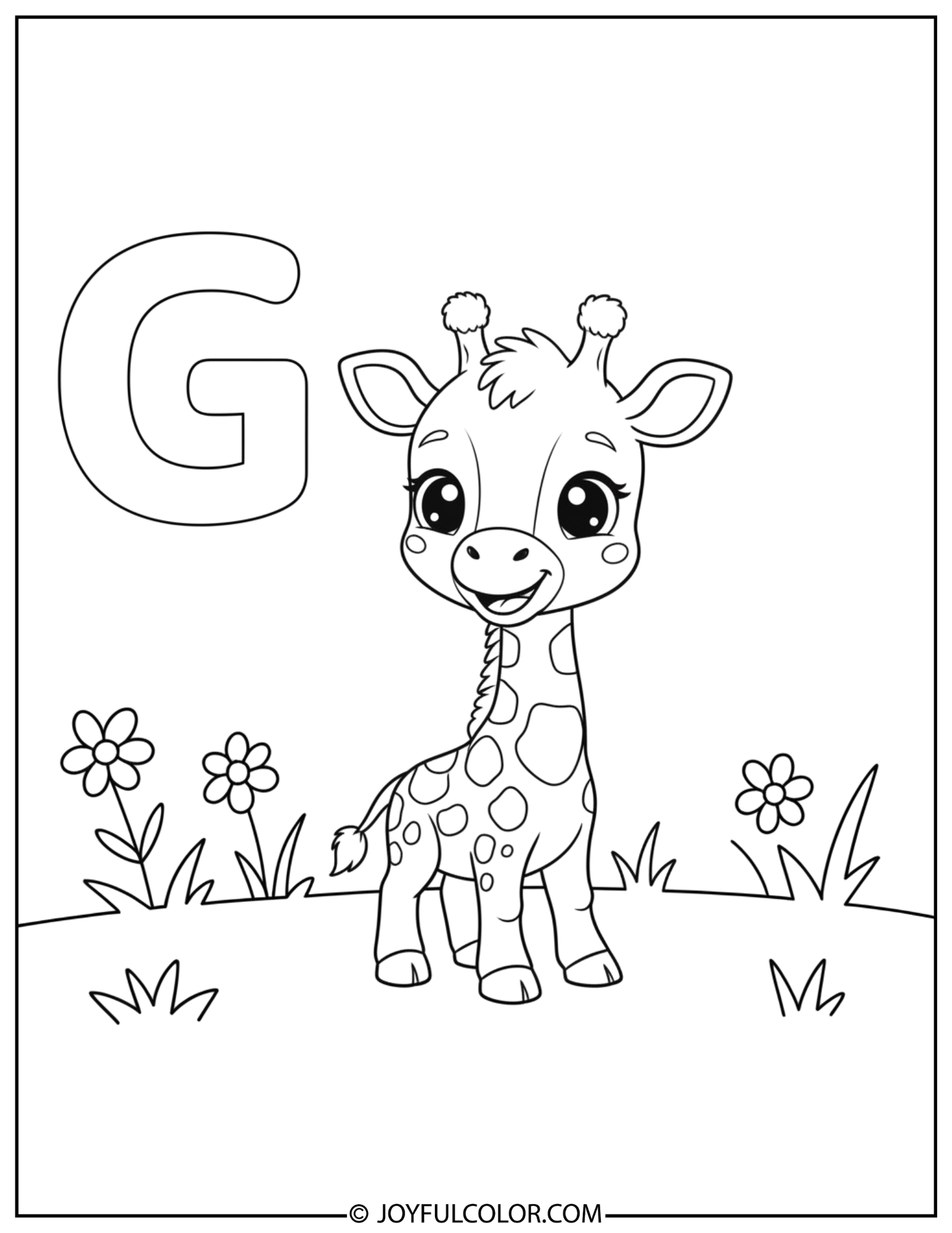 Letter G Coloring Pages Collection - FREE Printable Sheets for Kids