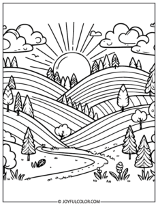 Printable Landscape Coloring Pages (All FREE Download!)