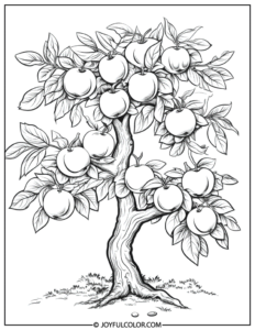 20 Free Printable Apple Tree Coloring Pages for All Ages