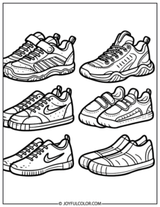 Printable Shoe Coloring Pages for All Ages (FREE Download)