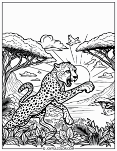 20 FREE Printable Cheetah Coloring Pages - Download & Enjoy!