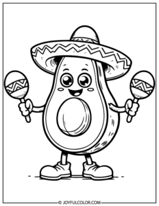 20 Printable Avocado Coloring Pages - FREE Download