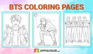 20 FREE Printable BTS Coloring Pages for Adultsa