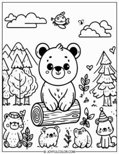 Fun & FREE Printable Bear Coloring Pages - Print & Color Today!