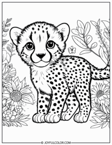 20 FREE Printable Cheetah Coloring Pages - Download & Enjoy!