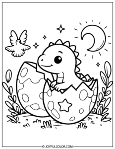 Printable Dinosaur Eggs Coloring Pages For FREE Download