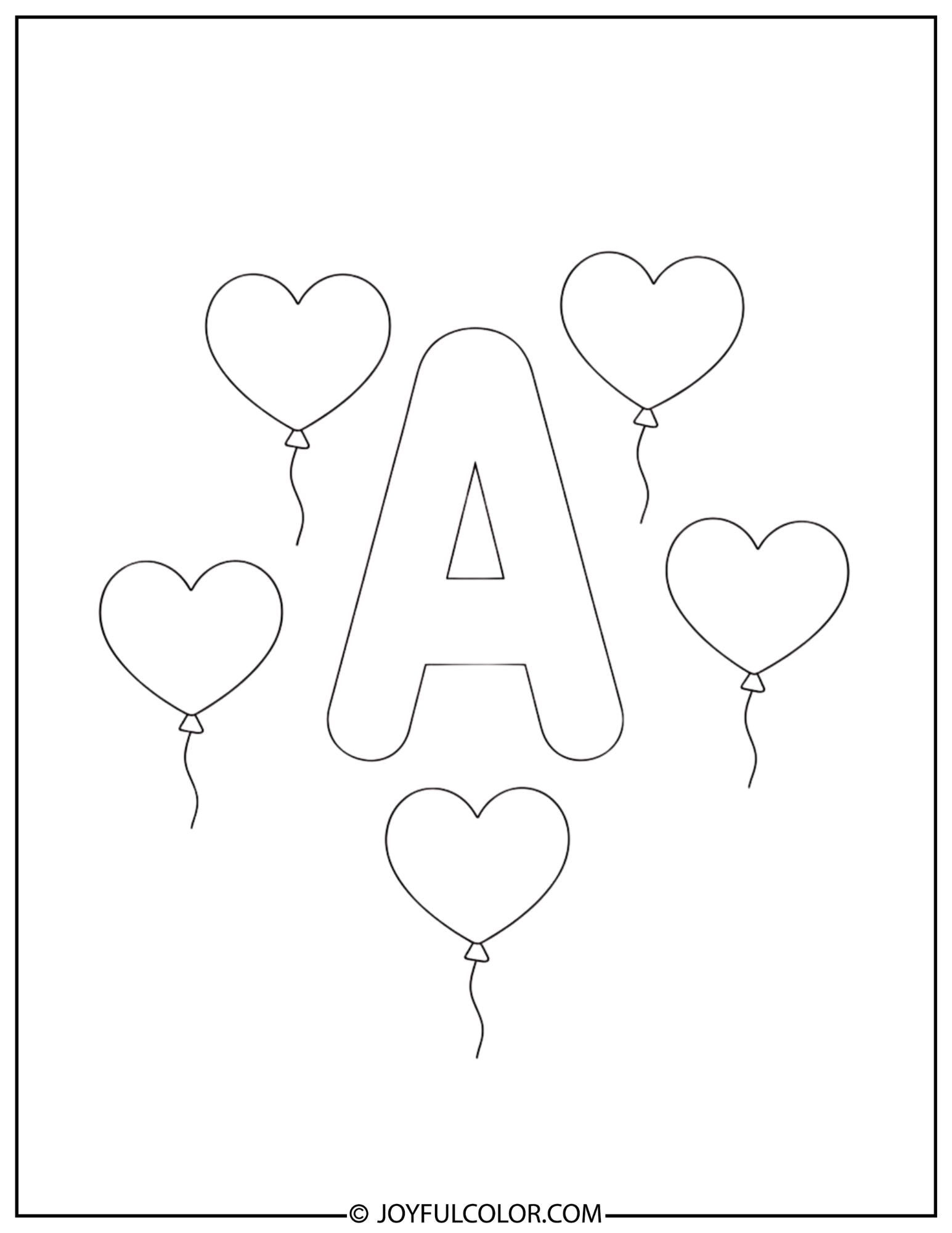 Letter A Coloring Pages - Printable Letter A Worksheets