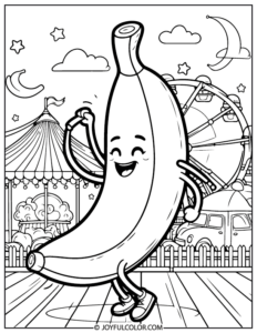 20 Cute Banana Coloring Pages Printable for FREE Download