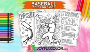 Baseball Coloring Pages - FREE to Print and Download!