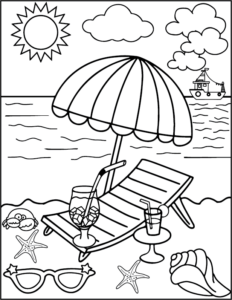 FREE Printable Beach Life Coloring Pages - Ready to Download