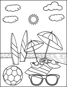 FREE Printable Beach Life Coloring Pages - Ready to Download
