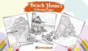 20 FREE Printable Beach Homes Coloring Pages - Download & Enjoy!