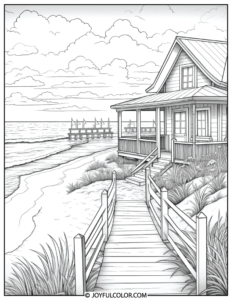 20 FREE Printable Beach Homes Coloring Pages - Download & Enjoy!