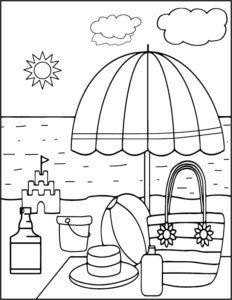 FREE Printable Beach Life Coloring Pages - Ready to Download