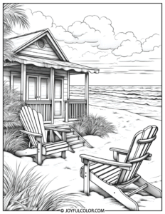 20 FREE Printable Beach Homes Coloring Pages - Download & Enjoy!