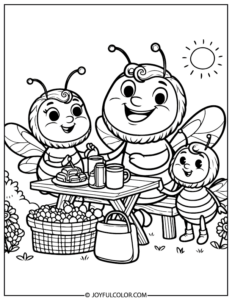 20 Bee Coloring Pages Free Printable for Kids and Adults