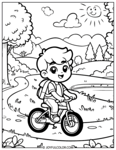 20+ Printable Bicycle Coloring Pages Free PDF Download!