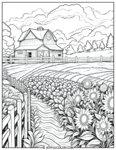 Country Farm Coloring Pages: Easy To Print & FREE Download!