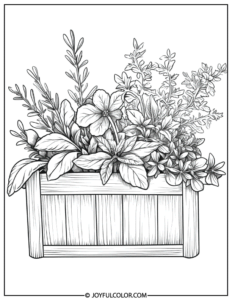 FREE Printable Herb Garden Coloring Pages – Download & Enjoy!