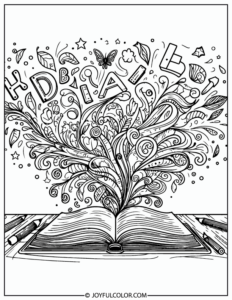 16 FREE Unique Printable Reading Coloring Pages for All Ages