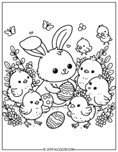 20 FREE Printable Easter Bunny Coloring Pages for Kids & Adults