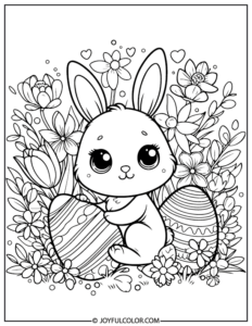 20 FREE Printable Easter Bunny Coloring Pages for Kids & Adults