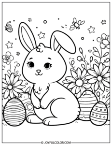 20 FREE Printable Easter Bunny Coloring Pages for Kids & Adults
