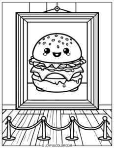 Printable Burger Coloring Pages For All Ages [FREE Download]