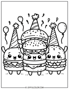 Printable Burger Coloring Pages For All Ages [FREE Download]
