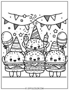 Printable Burger Coloring Pages For All Ages [FREE Download]