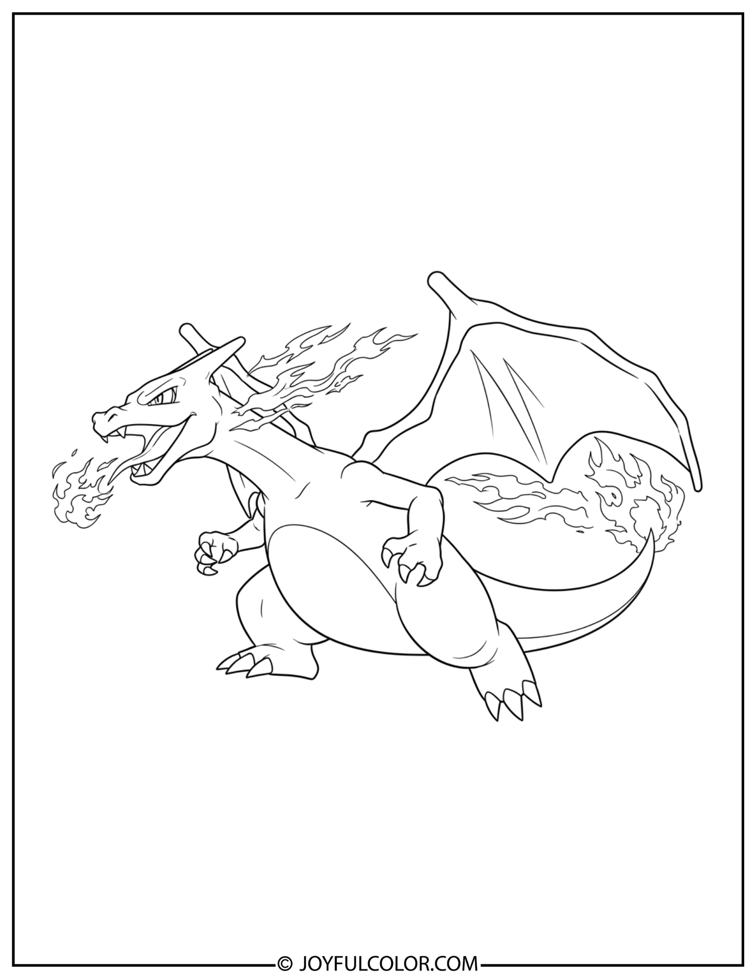 Charizard Coloring Pages – FREE Printable Pokémon Coloring Sheets!