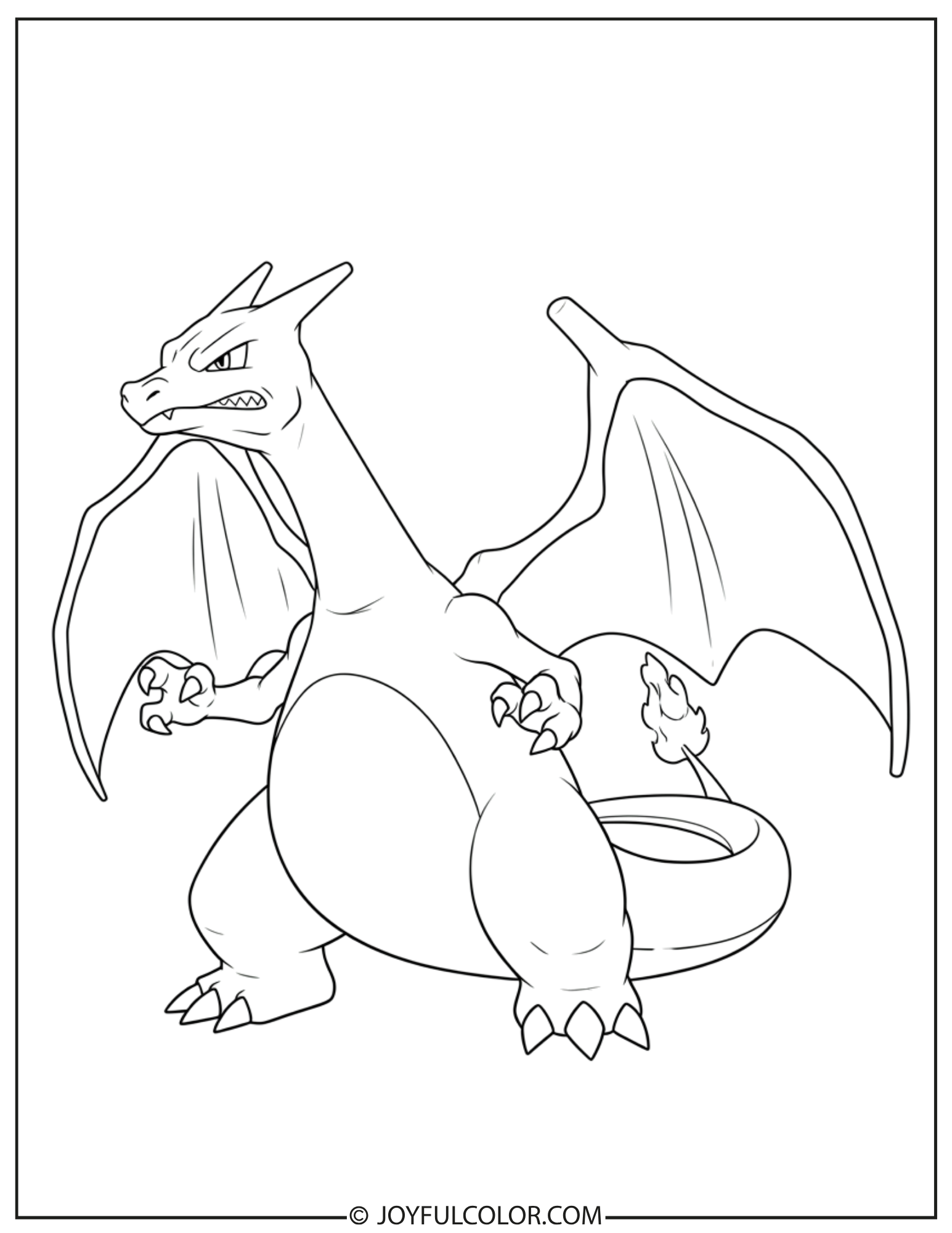 Charizard Coloring Pages – FREE Printable Pokémon Coloring Sheets!
