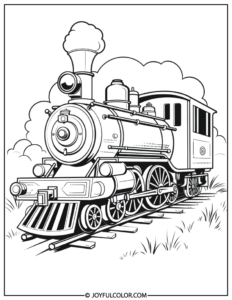 Top 24 FREE Printable Train Coloring Pages for Kids